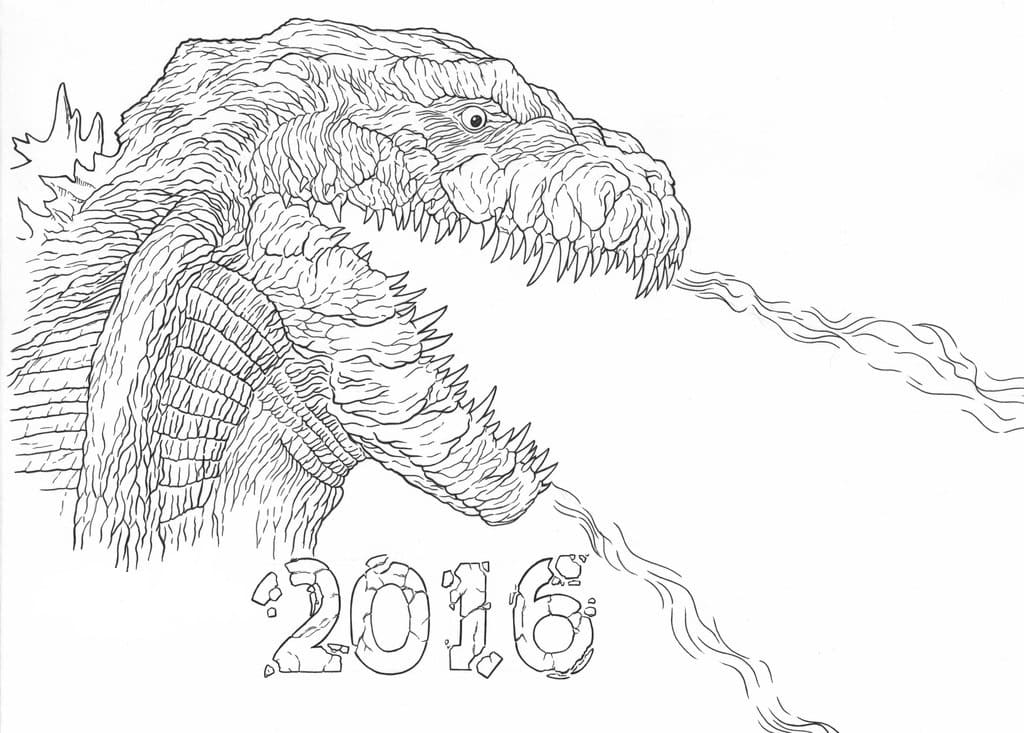 Printable Shin Godzilla Coloring Pages